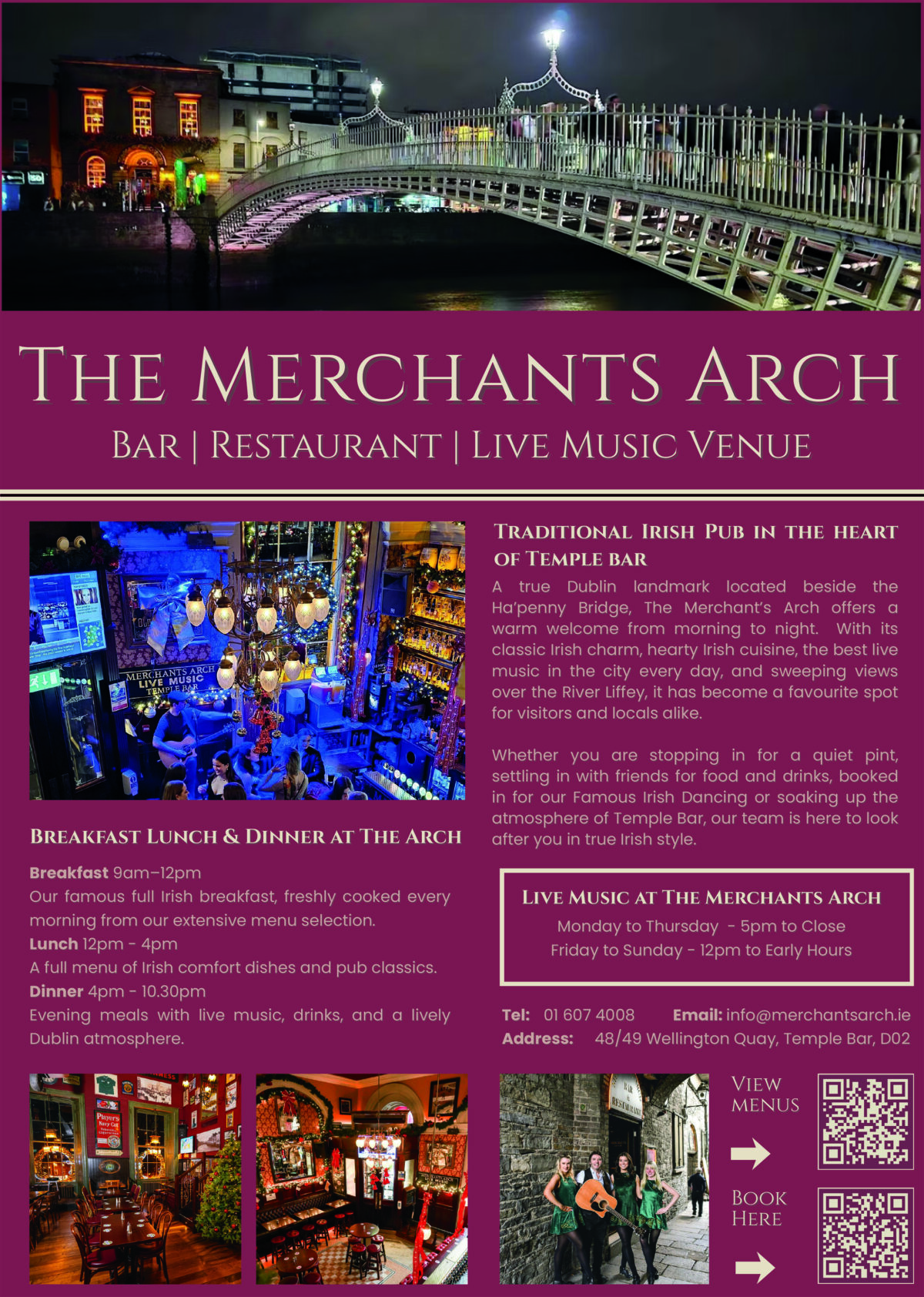 The Merchant’s Arch | Dining in Dublin Magazine